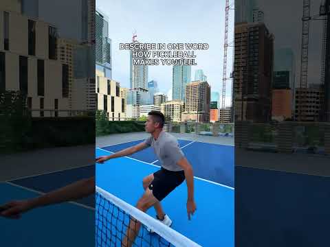Describe in one word how pickleball makes you feel #pickleball #shorts