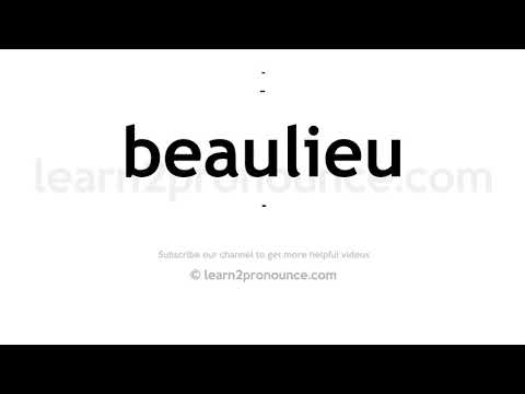 How to pronounce Beaulieu | English pronunciation