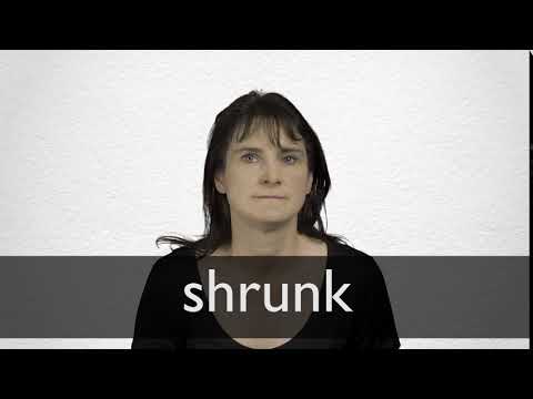 How to pronounce SHRUNK in British English