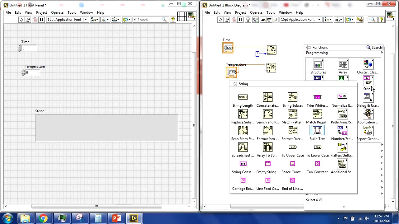 ES405L:  LabVIEW strings