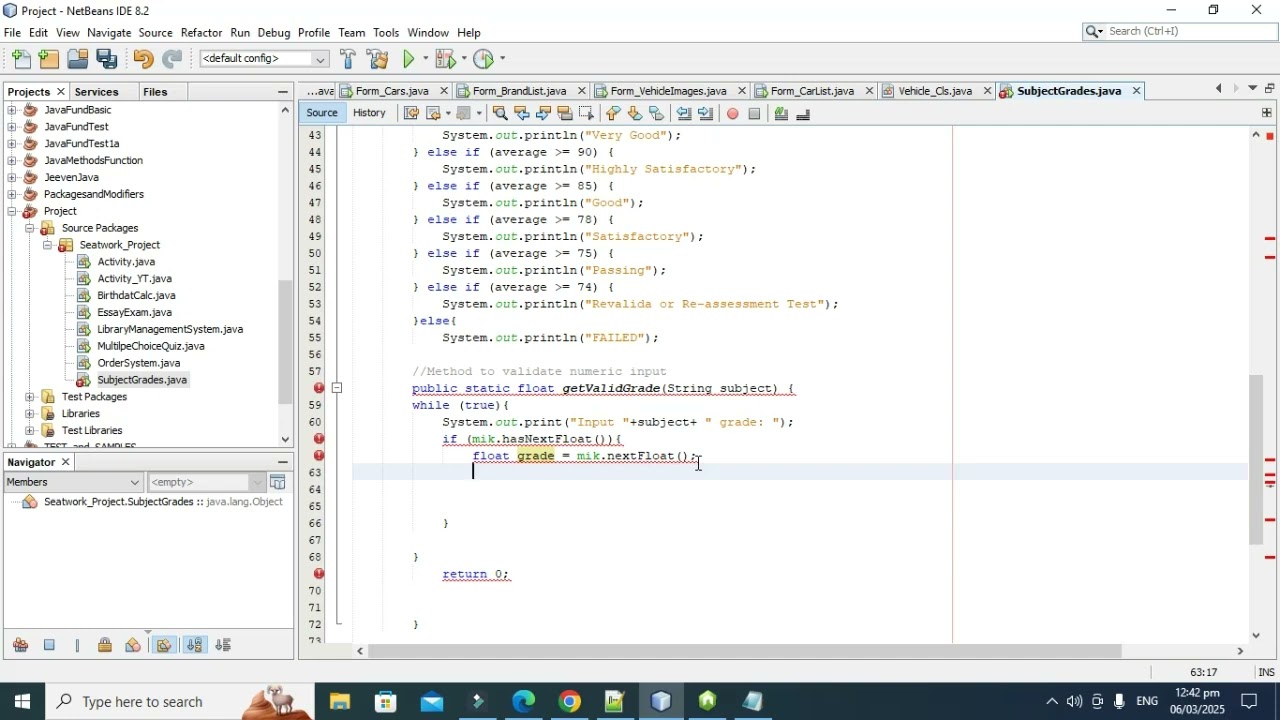 💻 Java Program: Build a Subject Grade System with Data Structures | Student Grades & Averages 📊