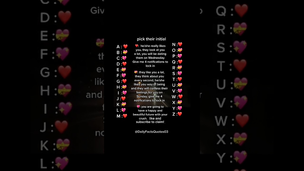 Pick their initial #shorts #youtubeshorts #love