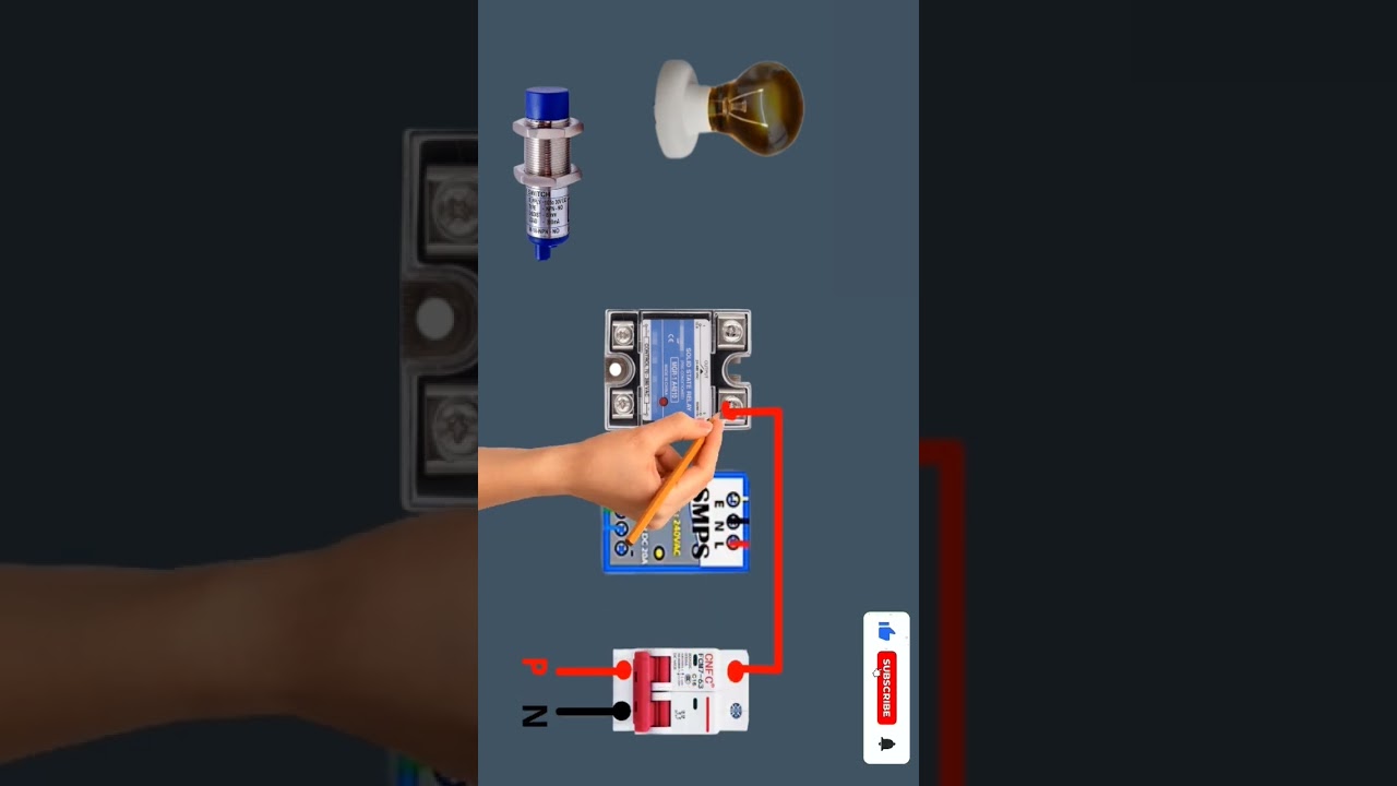 SSR Connection with NPN Sensor #shorts  #viralshorts