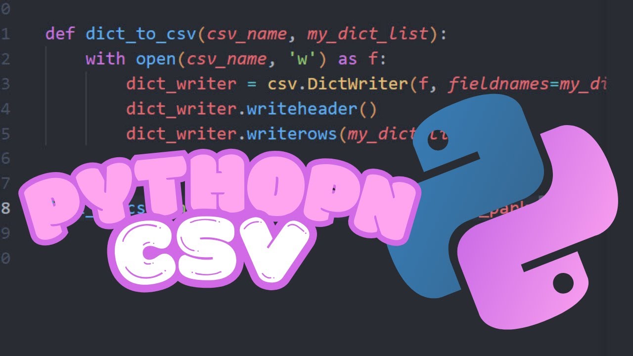Python Dictionary List to CSV File - Easy