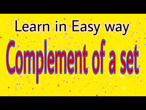 Complement of a Set