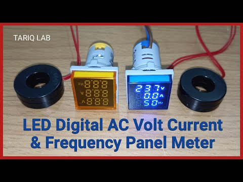 LED Digital AC Volt Current Frequency Panel Meter