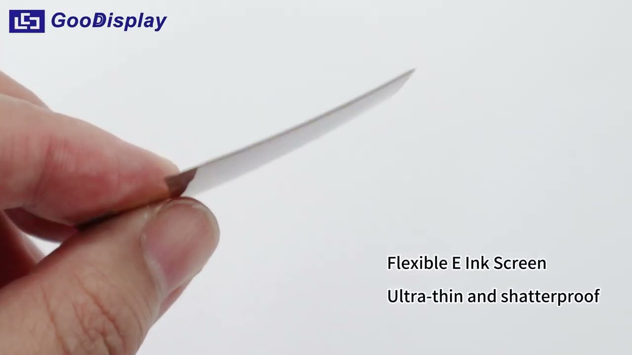 Flexible Thin E Ink Display - A Look at the 1.54