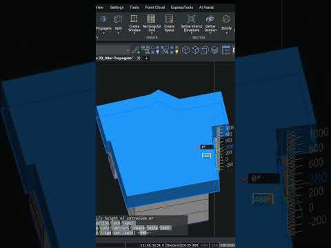 BricsCAD 2D to BIM - Create Roof from 2D Polyline