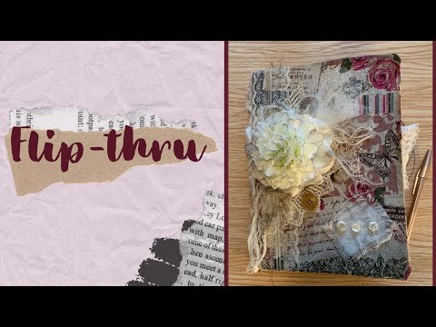Shabby Chic Junk Journal - Flip Through