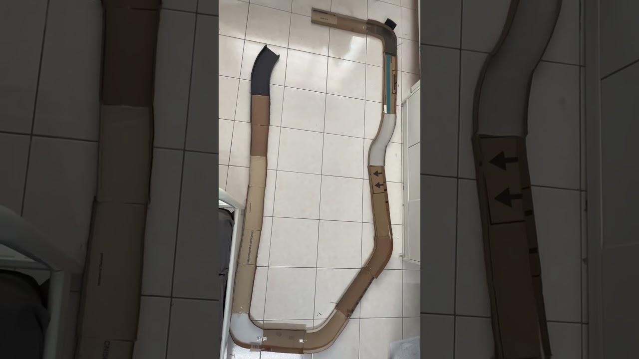 Tamiya track but unfinish cardboard#tamiya