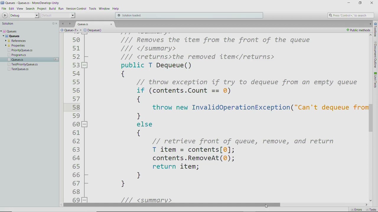 Data Structures and Design Patterns for Game Developers - 27  Queue Implementation