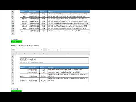 Excel Formulas and Functions Cheat Sheet