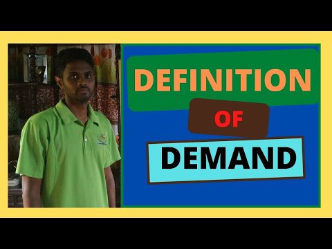 DEFINITION OF DEMAND