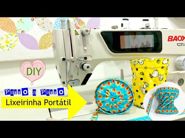 Lixeirinha de Maquina Portátil – Tutorial | Cantinho do Video Costura em Roupas