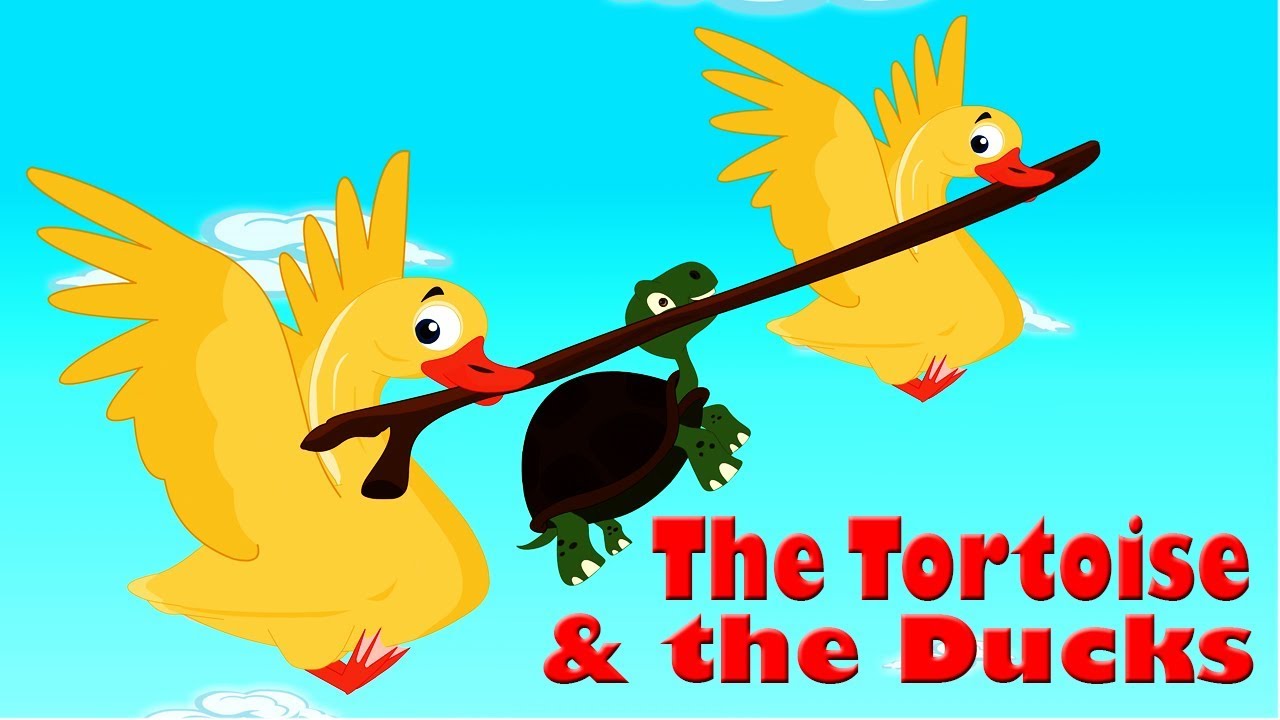 The Tortoise And The Ducks | English Moral Story For Children