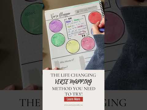 Verse Mapping - Study bible verses in an in depth way!
