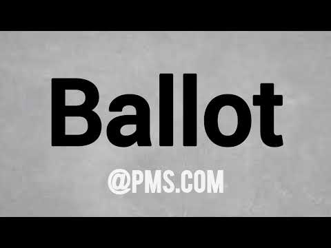 How to Pronounce "Ballot"