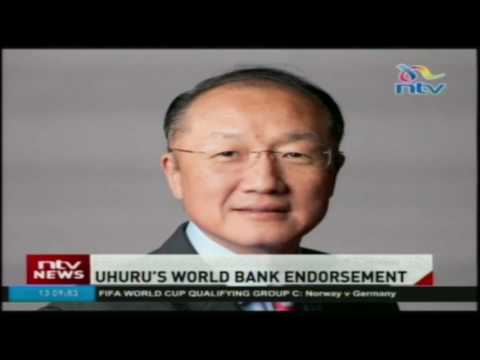 President Kenyatta endorses Dr. Jim Yong Kim for new term