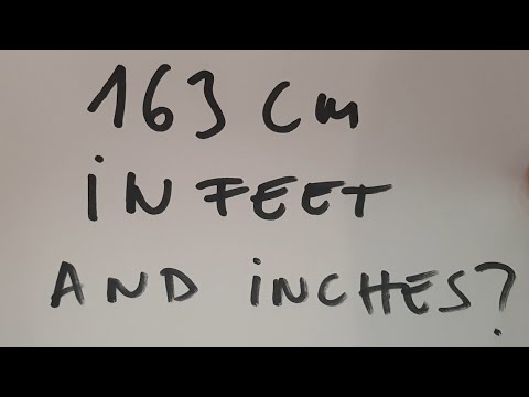 163 cm in feet and inches?
