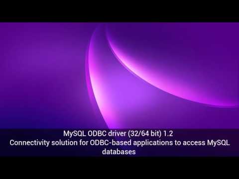 Download MySQL ODBC driver (32/64 bit) 1.2