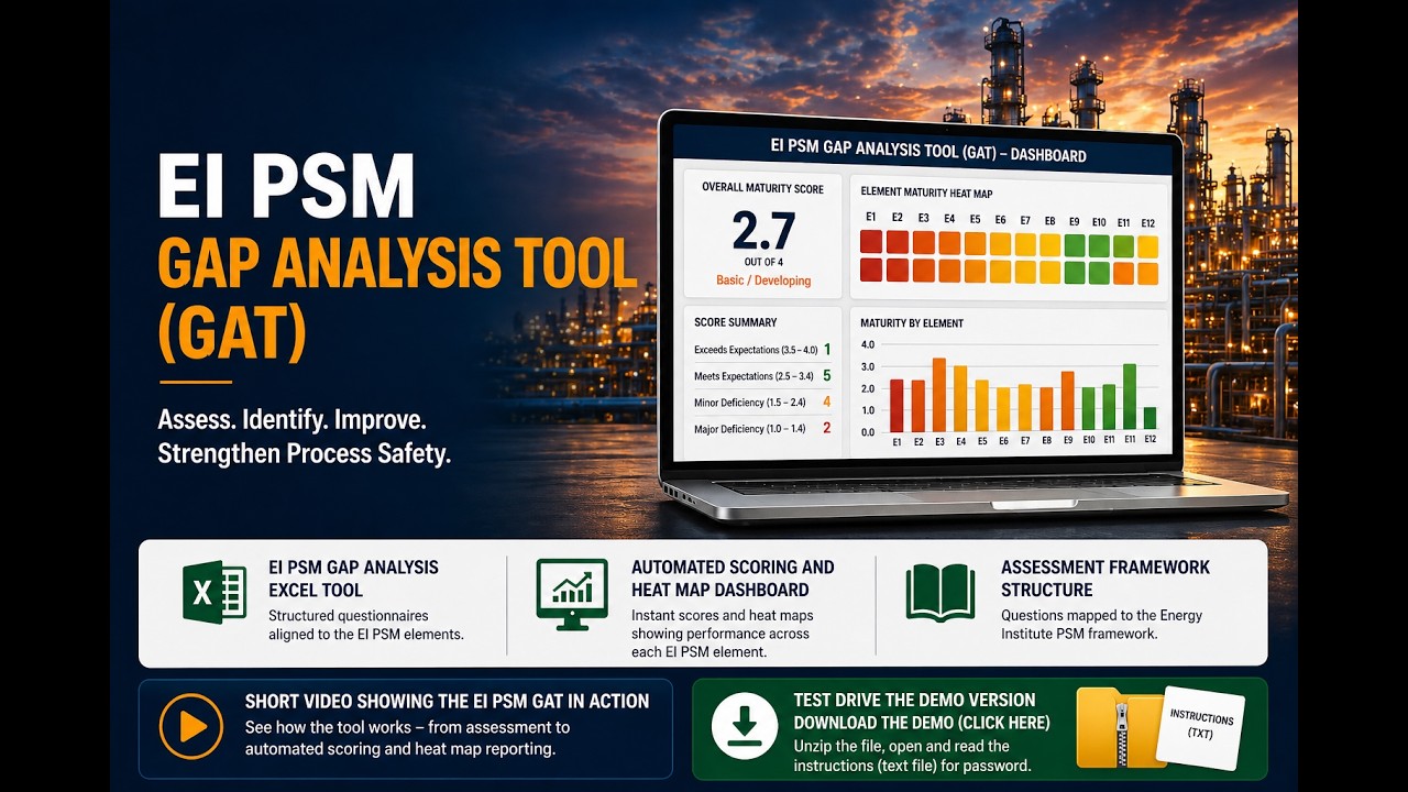 EI Process Safety Management PSM Gap Analysis Toolkit (GAT)