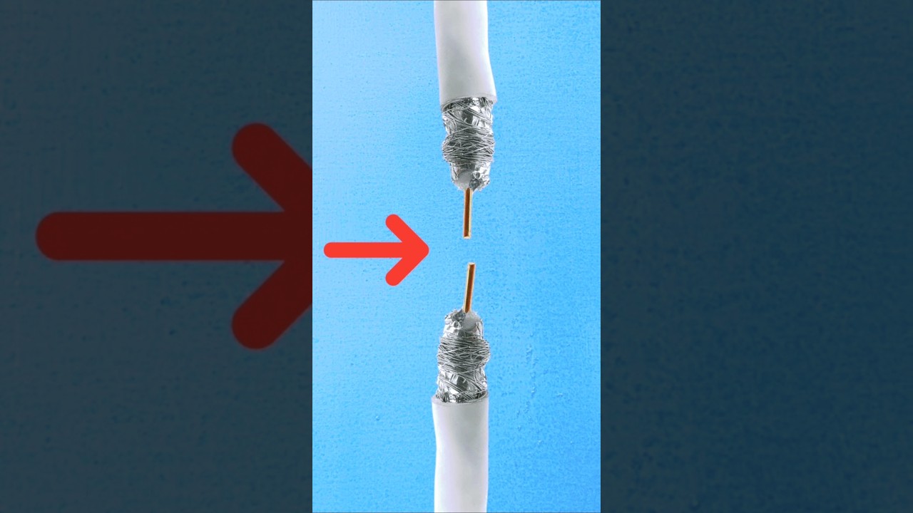 How to connect the tv Antenna cable correctly so that the tv screen is clear #diy #how