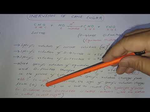 INVERSION OF CANE SUGAR