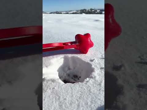 Snowball fight but make it aesthetic π« #satisfying #snow