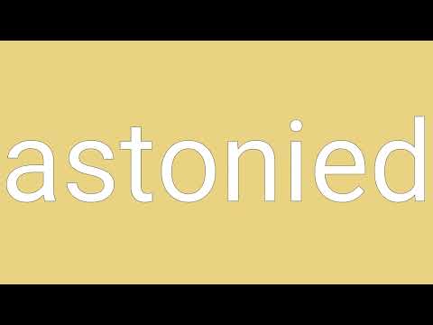 Astonied Definition & Meaning