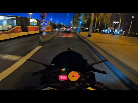 NIGHT RIDE POV | Yamaha R125 | Full exhaust [4K]