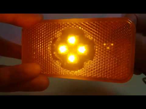 24V LED Side Marker Light Car Truck Amber Indicator Lamps For Volvo Trucks Series FH/FM/FL