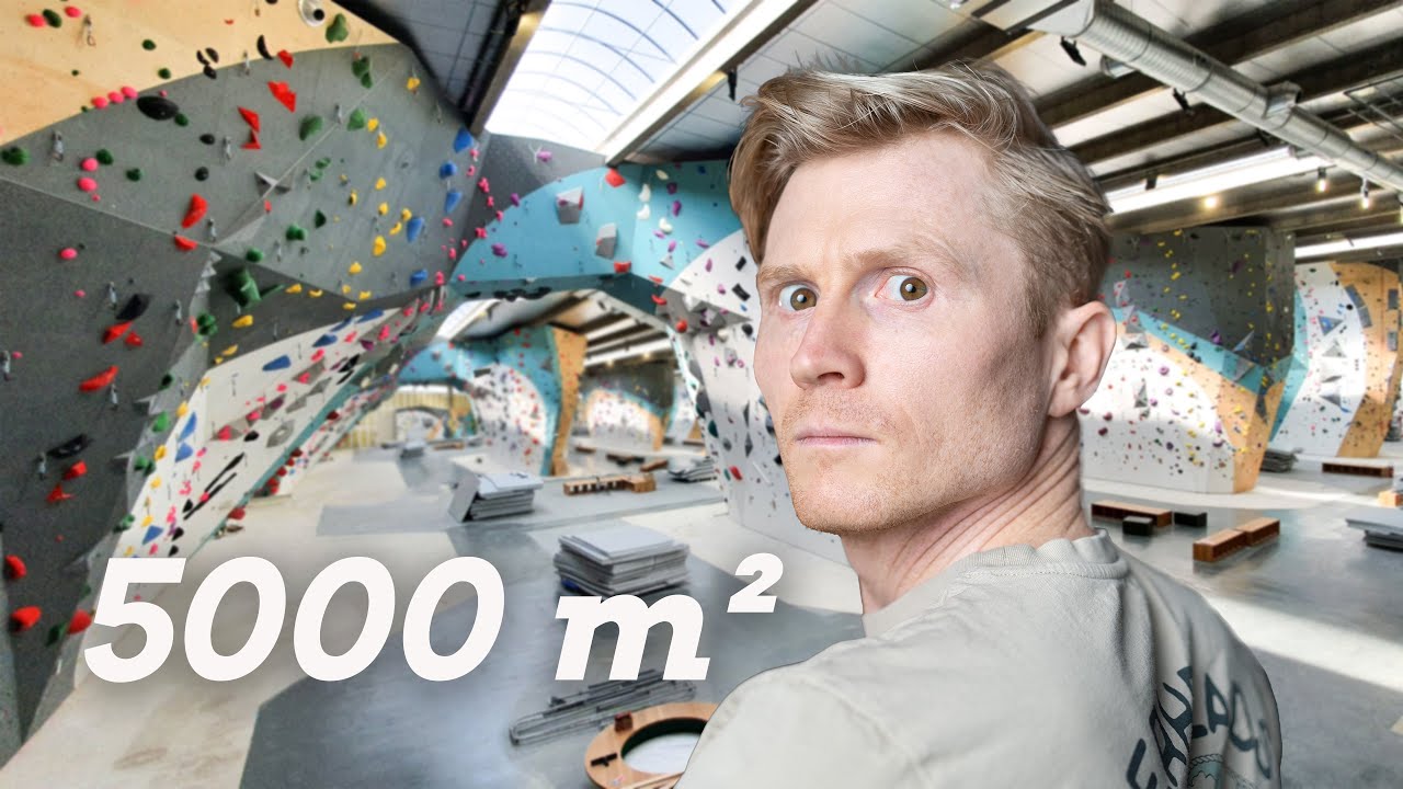I tried the world's BIGGEST climbing gym