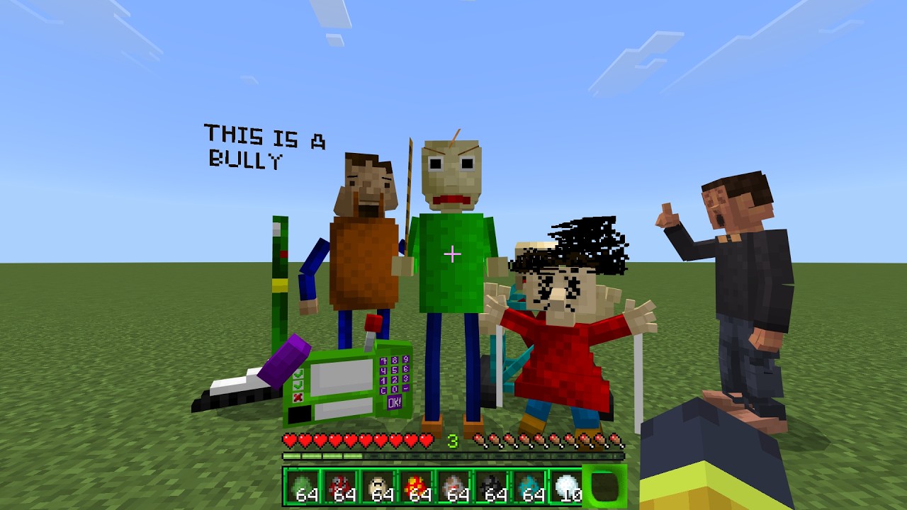 Baldi's Basics Plus MOD in Minecraft PE
