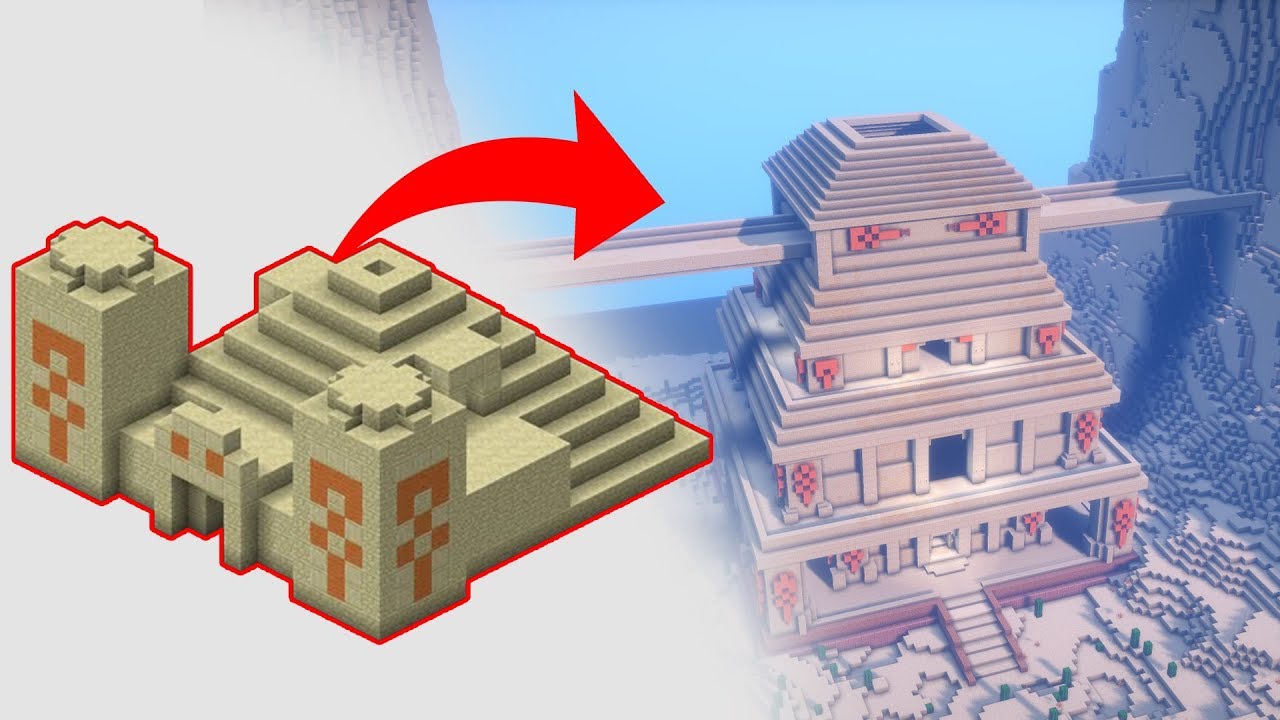 Minecraft Timelapse | Desert Temple Transformation!!