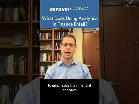 Advantages of Using Analytics in Finance β Wharton Prof. Michael Roberts
