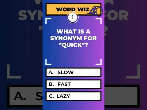 Quick Synonym Search | Word Wiz Series
