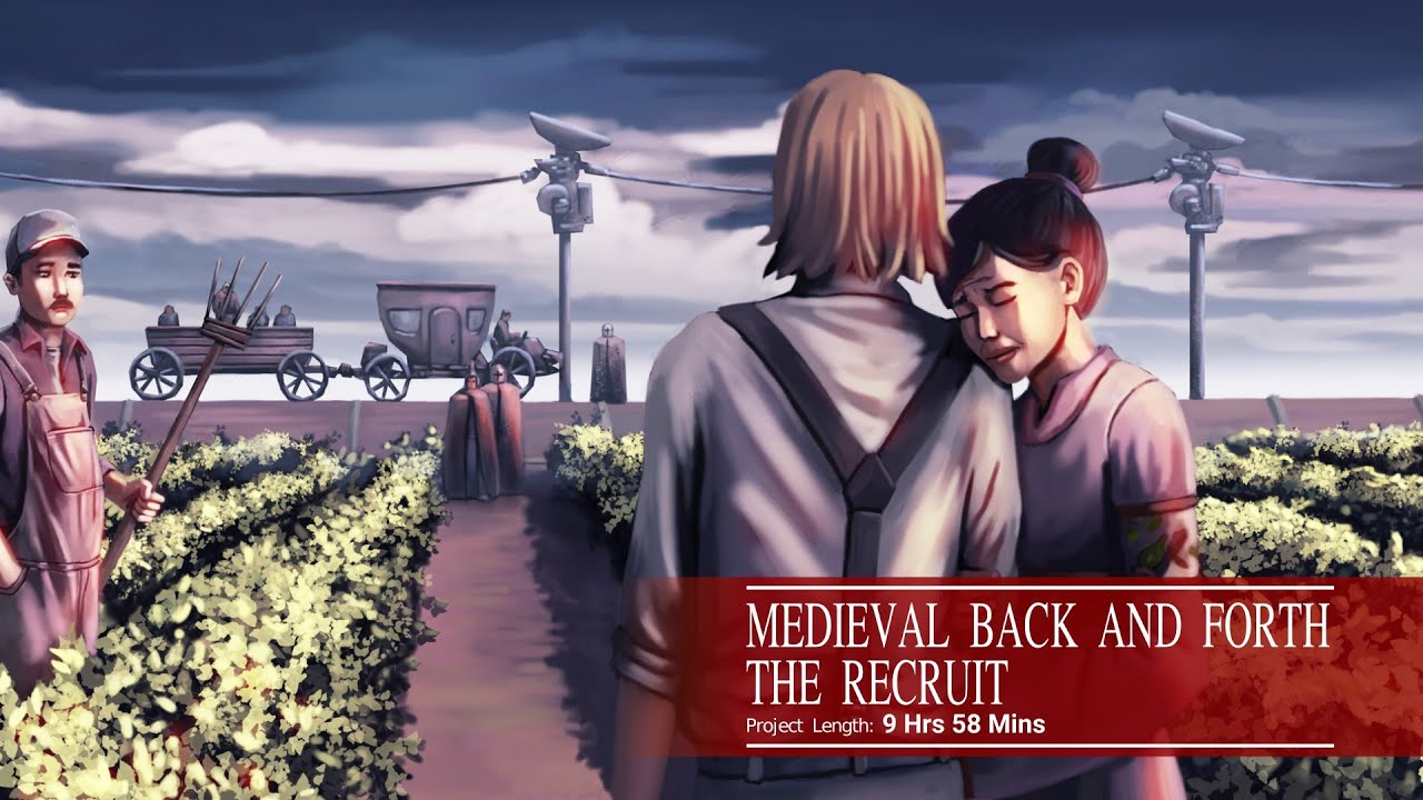 Artstation Challenge - Medieval Back and Forth - Krita Narrated Timelapse