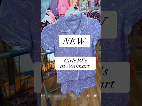 NEW girls' PJ sets at Walmart π€ #walmart #pajamas #valentines #easter #shorts #comfy #cozy #cute