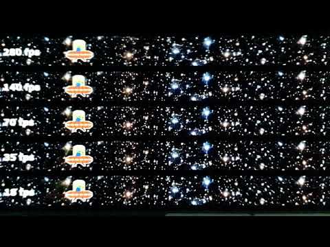 How does 280hz refresh rate monitor looks like in slow motion - ufo test