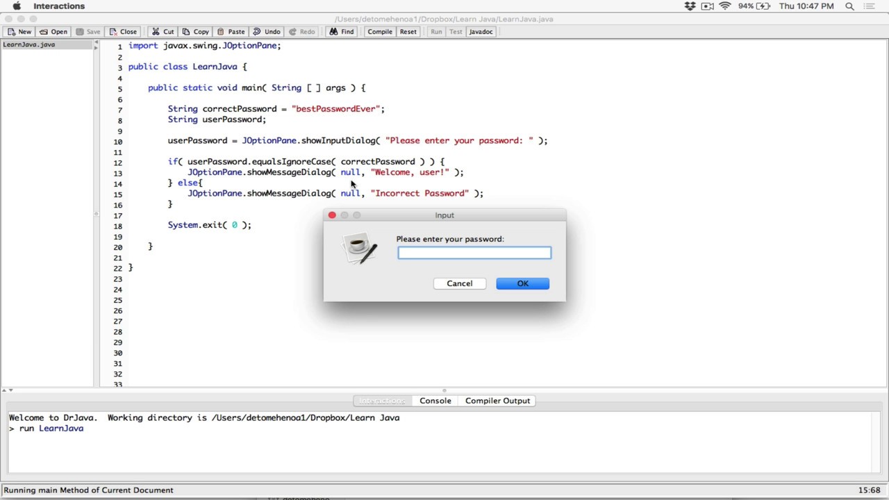 95. equalsIgnoreCase(), compareToIgnoreCase() example program - Learn Java