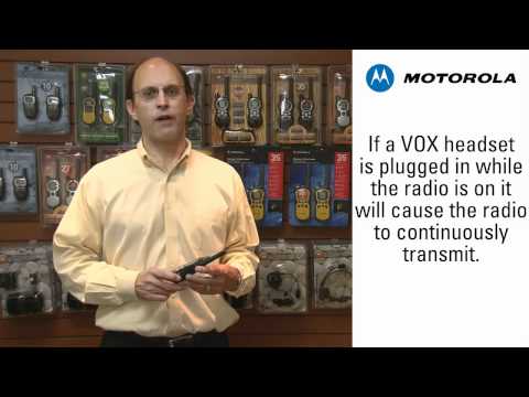 Using a headset with your Motorola Talkabout Two Way Radio