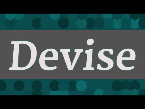 DEVISE pronunciation • How to pronounce DEVISE