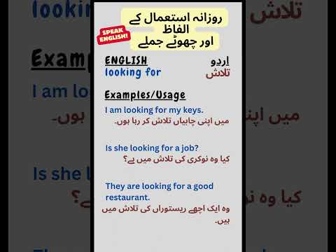 Looking for | English In A Minute With Urdu Translation