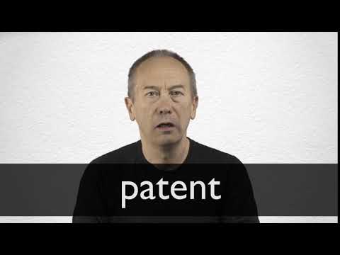 How to pronounce PATENT in British English
