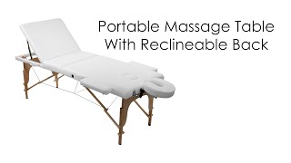 Portable Massage Table (Reclinable Back)