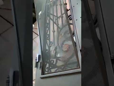 Easy installation of screens on a wrought iron door