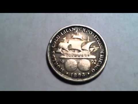 1893 Colombian exposition half dollar 90 percent silver