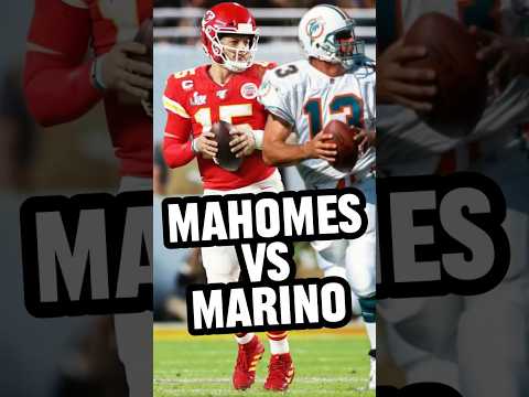 Mahomes vs Marino Head to Head Stats (so far!)👀🚨 #chiefs #kansascitychiefs #nfl
