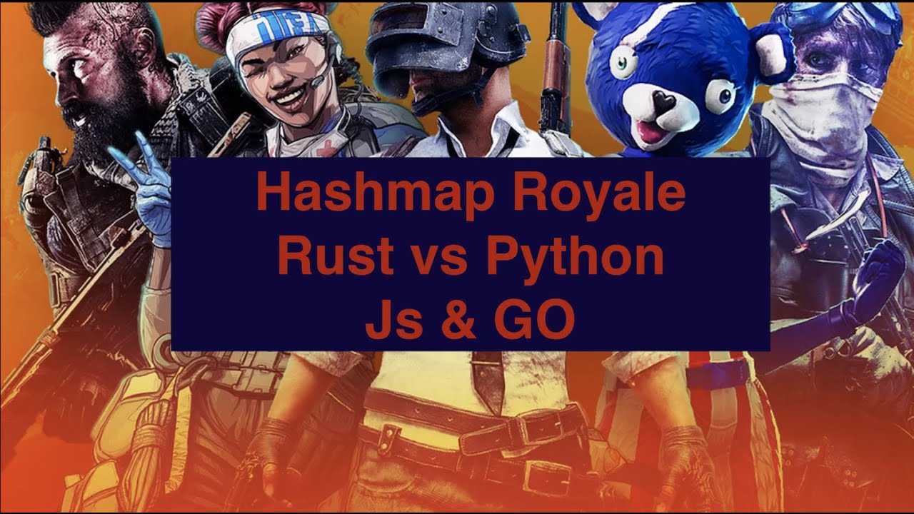 Hashmap royale - Rust vs Js/Go/Python