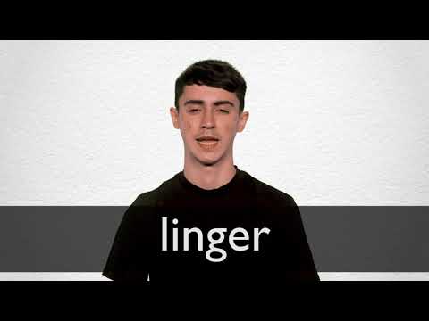 How to pronounce LINGER in British English